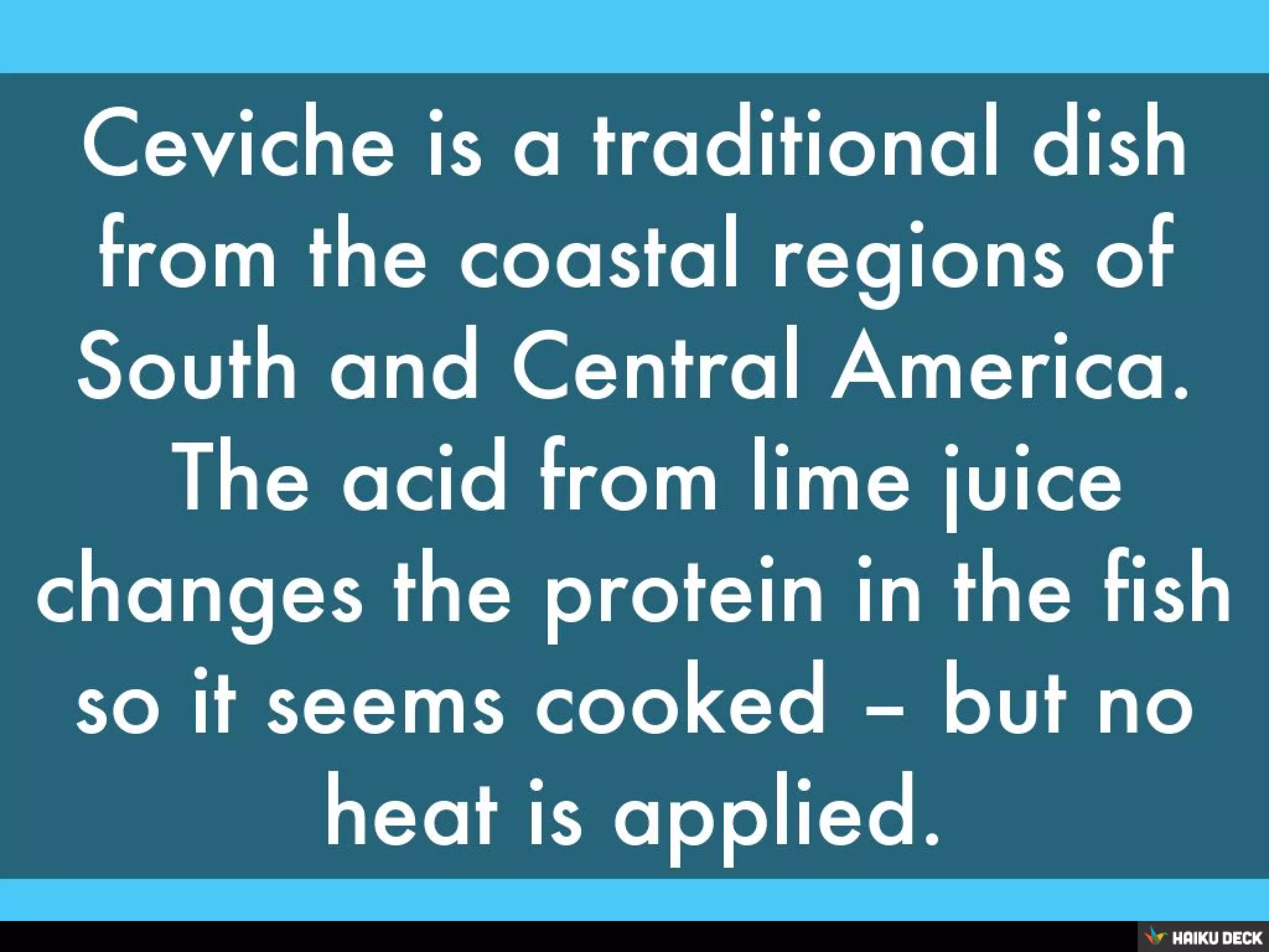 Ceviche with shortcuts | PDF