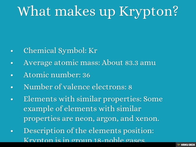 Krypton | PPT