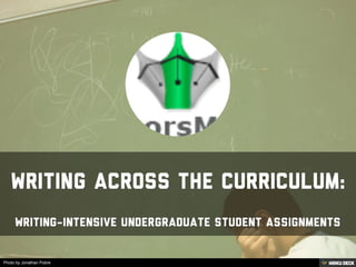 Writing Across the Curriculum: | PDF