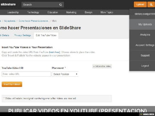 Como hacer una Presentacion Slideshare | PDF