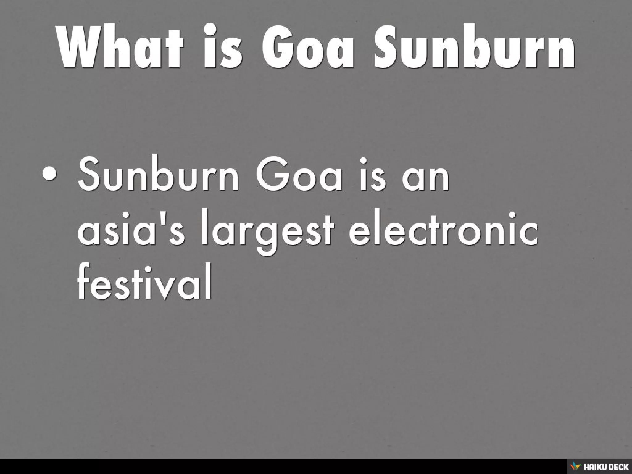 Goa Sunburn 2015 | PDF