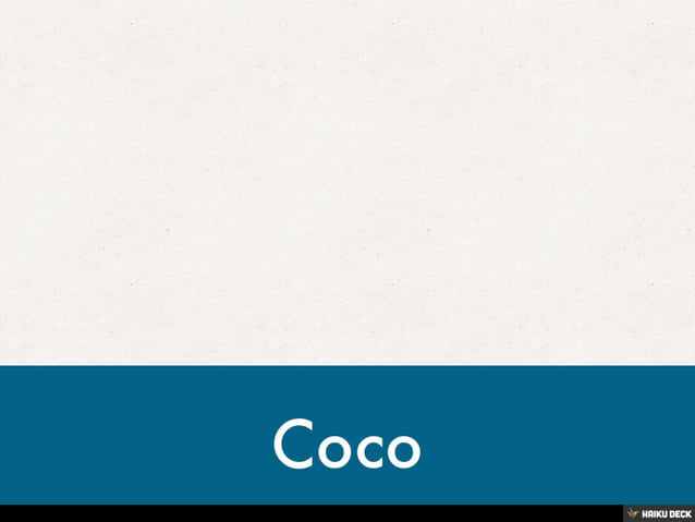 I Eat Coco | PPT