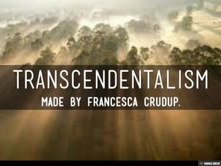 Transcendentalism | PDF