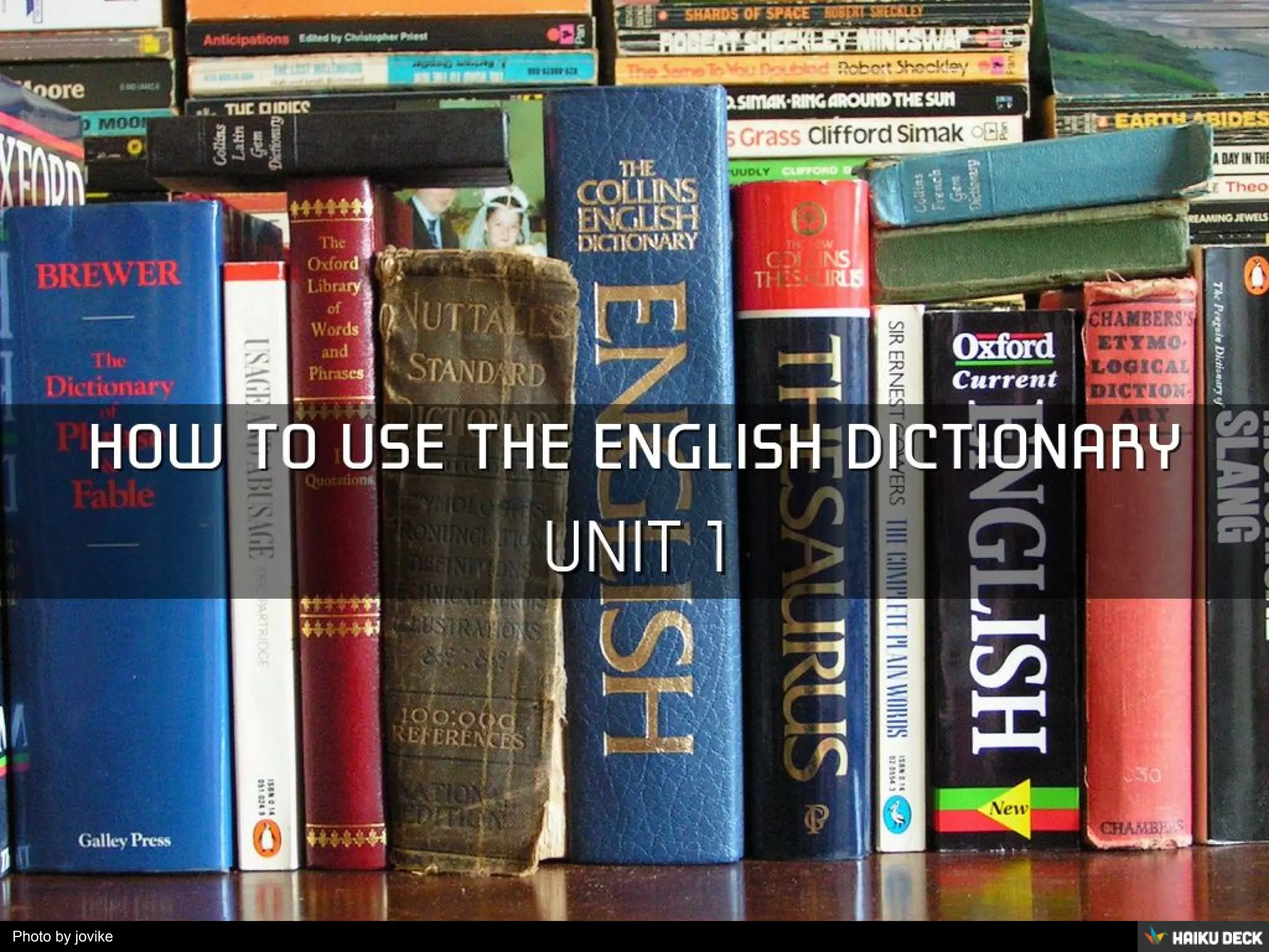 How to use the english dictionary | PPT