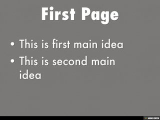 First Page | PPT