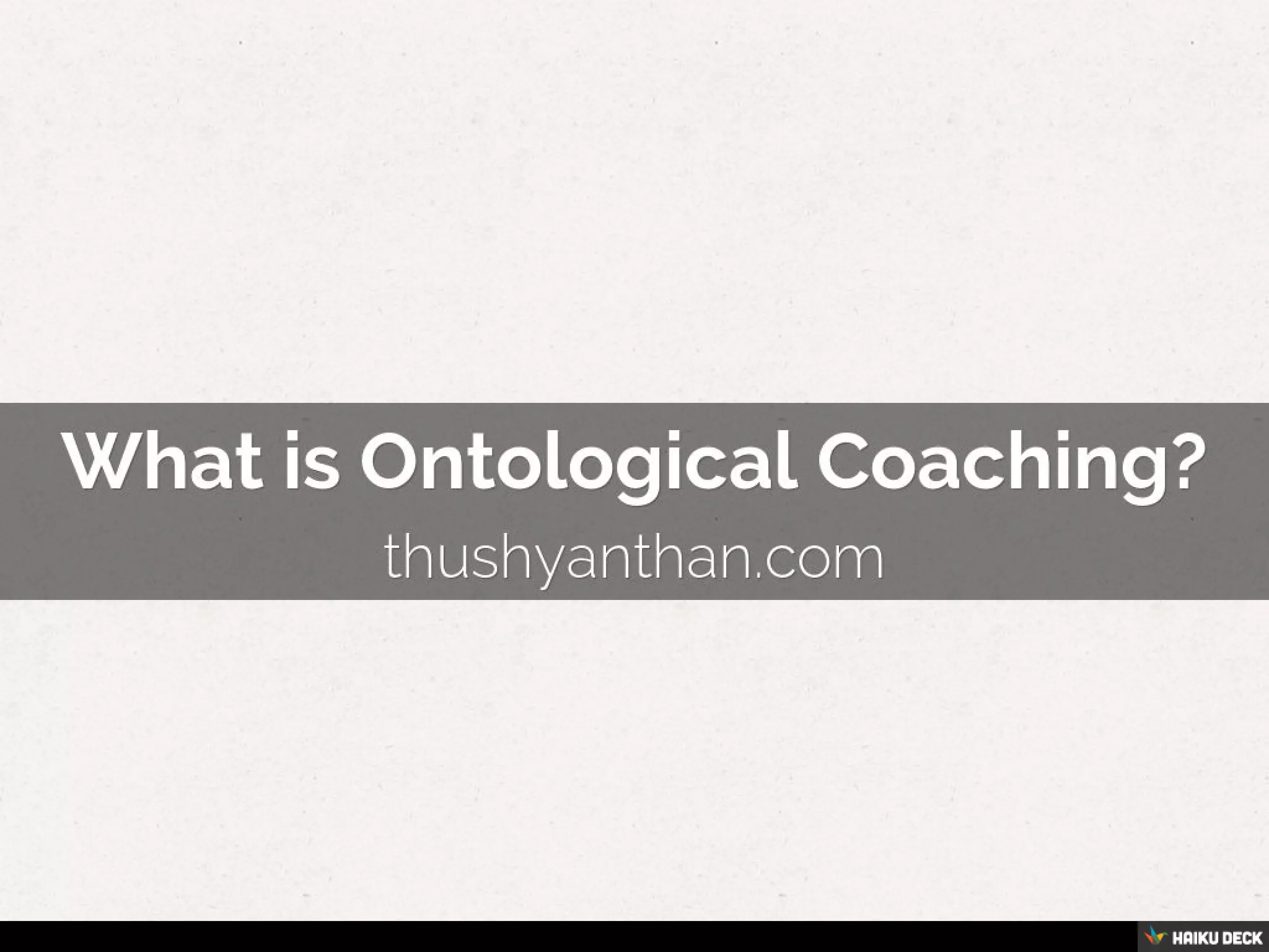 What is Ontological Coaching? | PDF