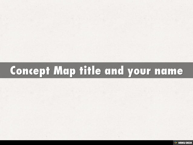 Concept Map title and your name | PDF