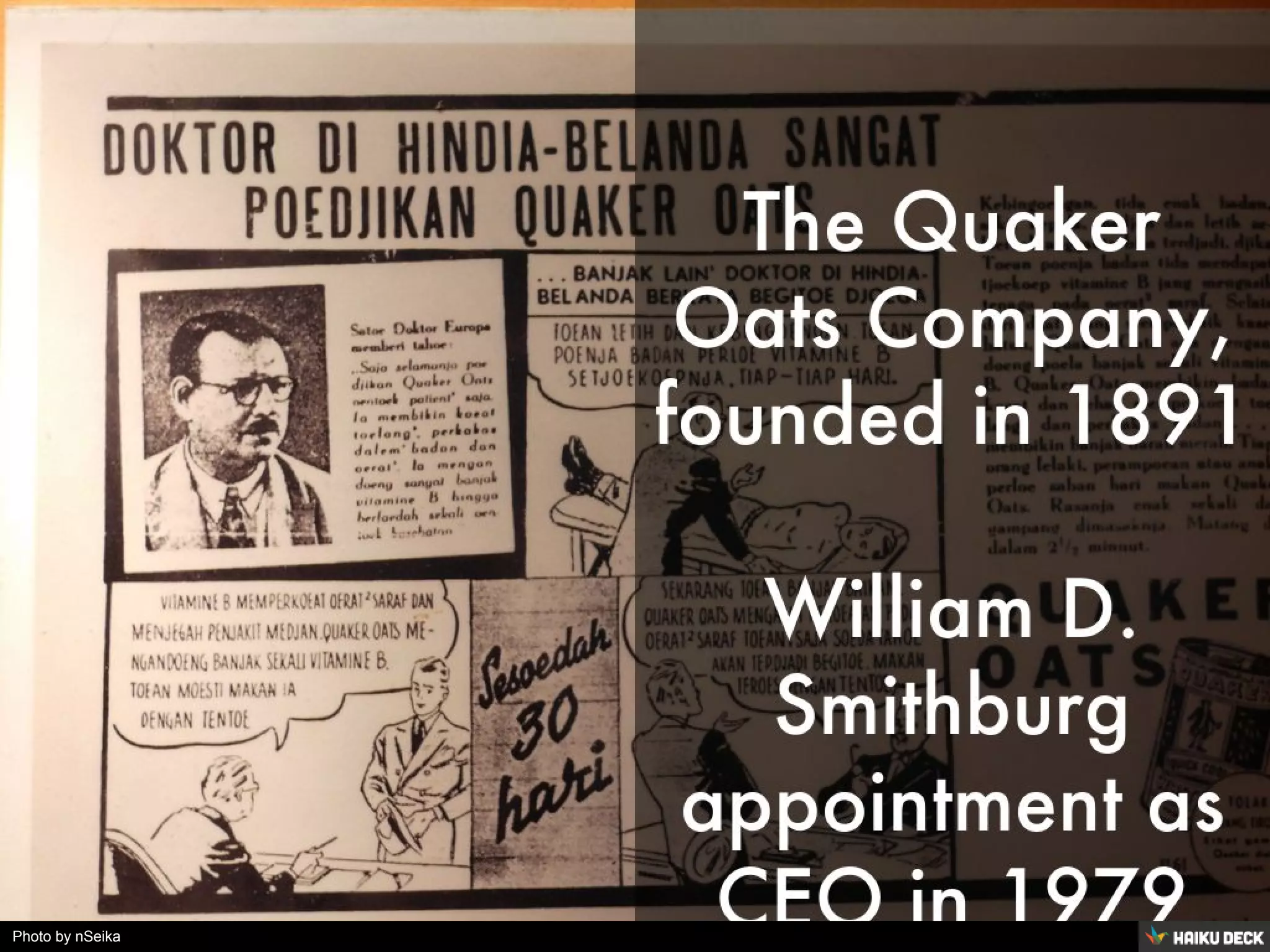 QUAKER OAT'S snapple: failing to understand the essence of the brand | PDF