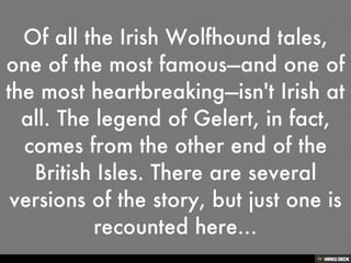 The Legend of Prince Llewellyn and Gelert | PDF