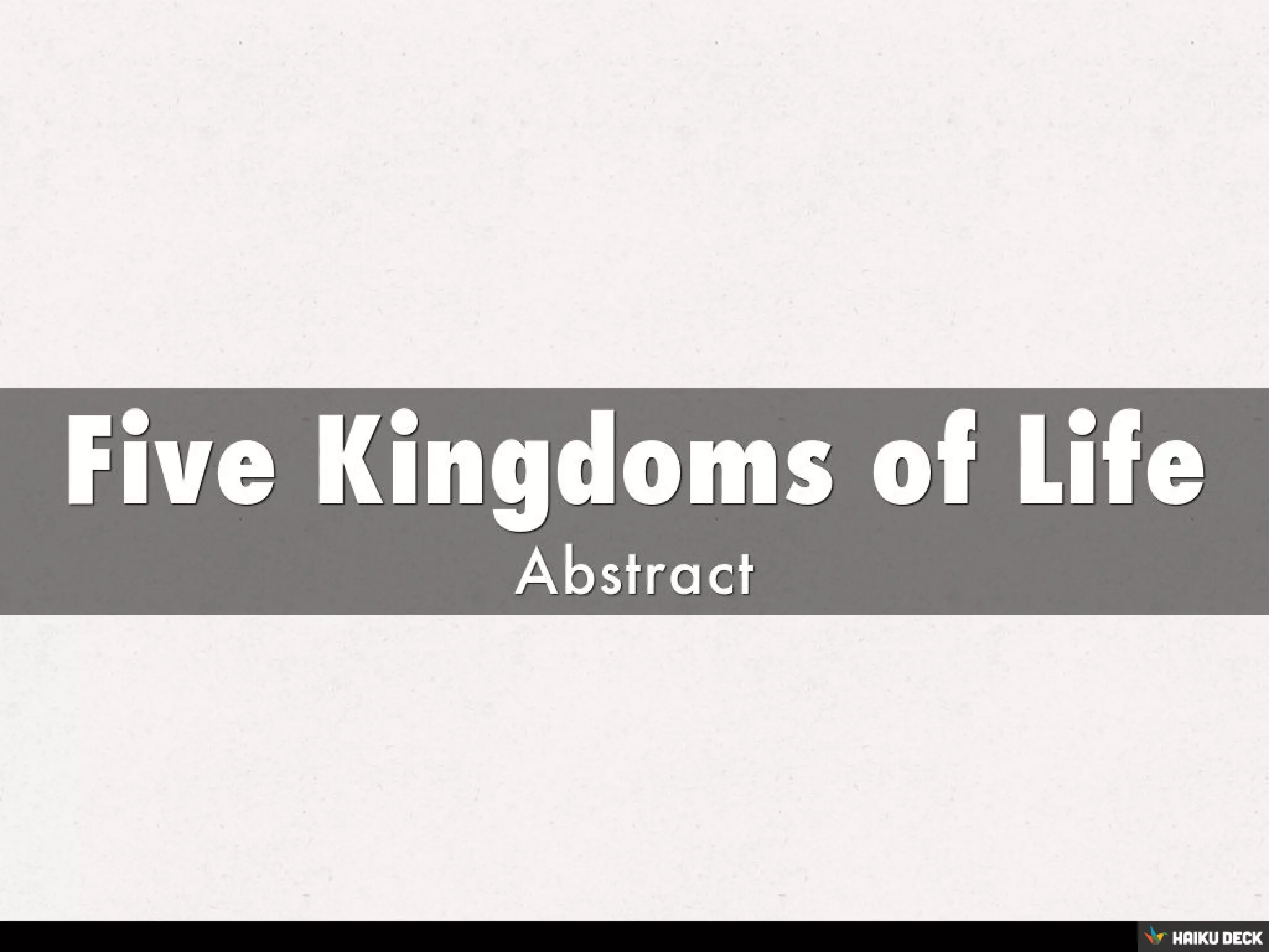 Five Kingdoms of Life | PDF