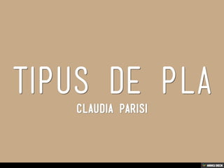 tipus de pla | PDF