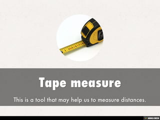 Tools, workshops, clothes and safety signs | PPT