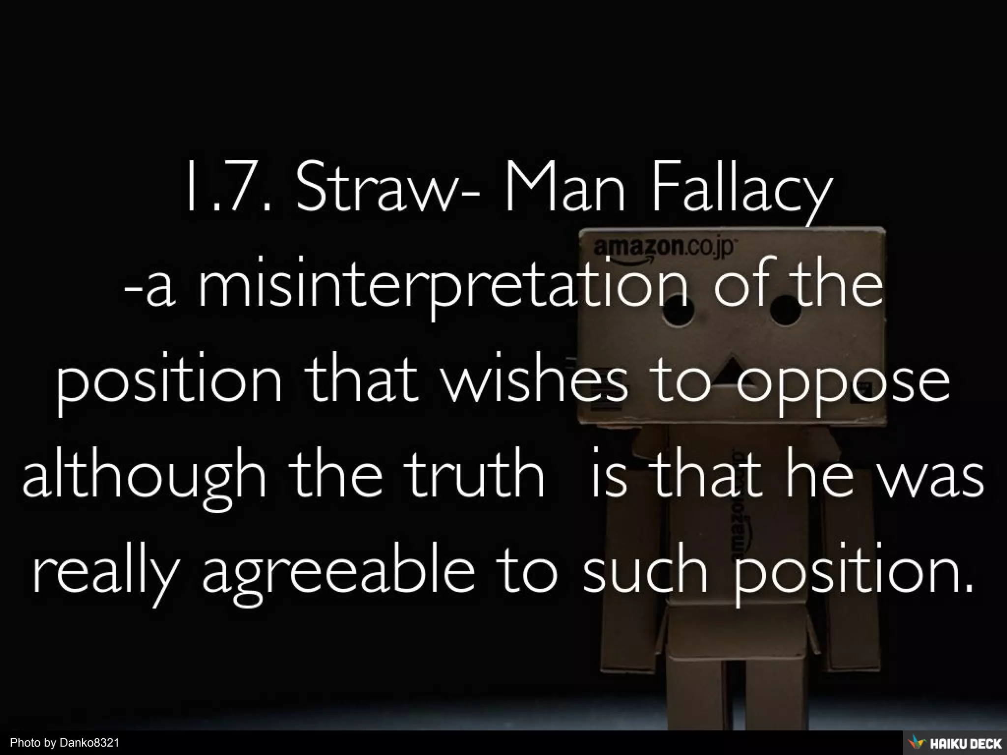 Types of Informal Fallacies | PDF