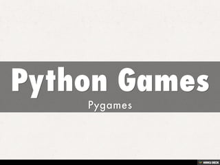Python Games | PDF