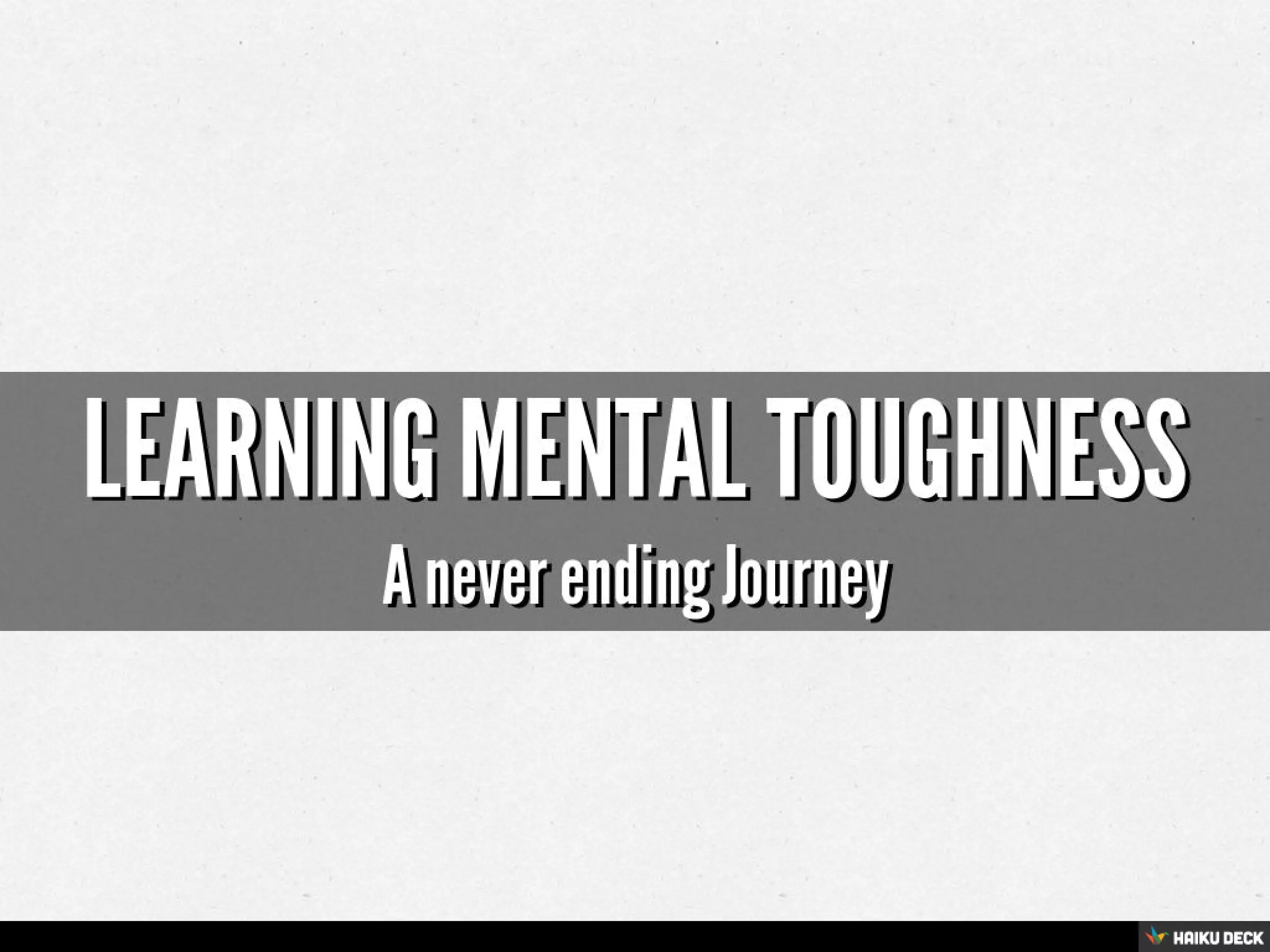 Learning Mental toughness | PDF