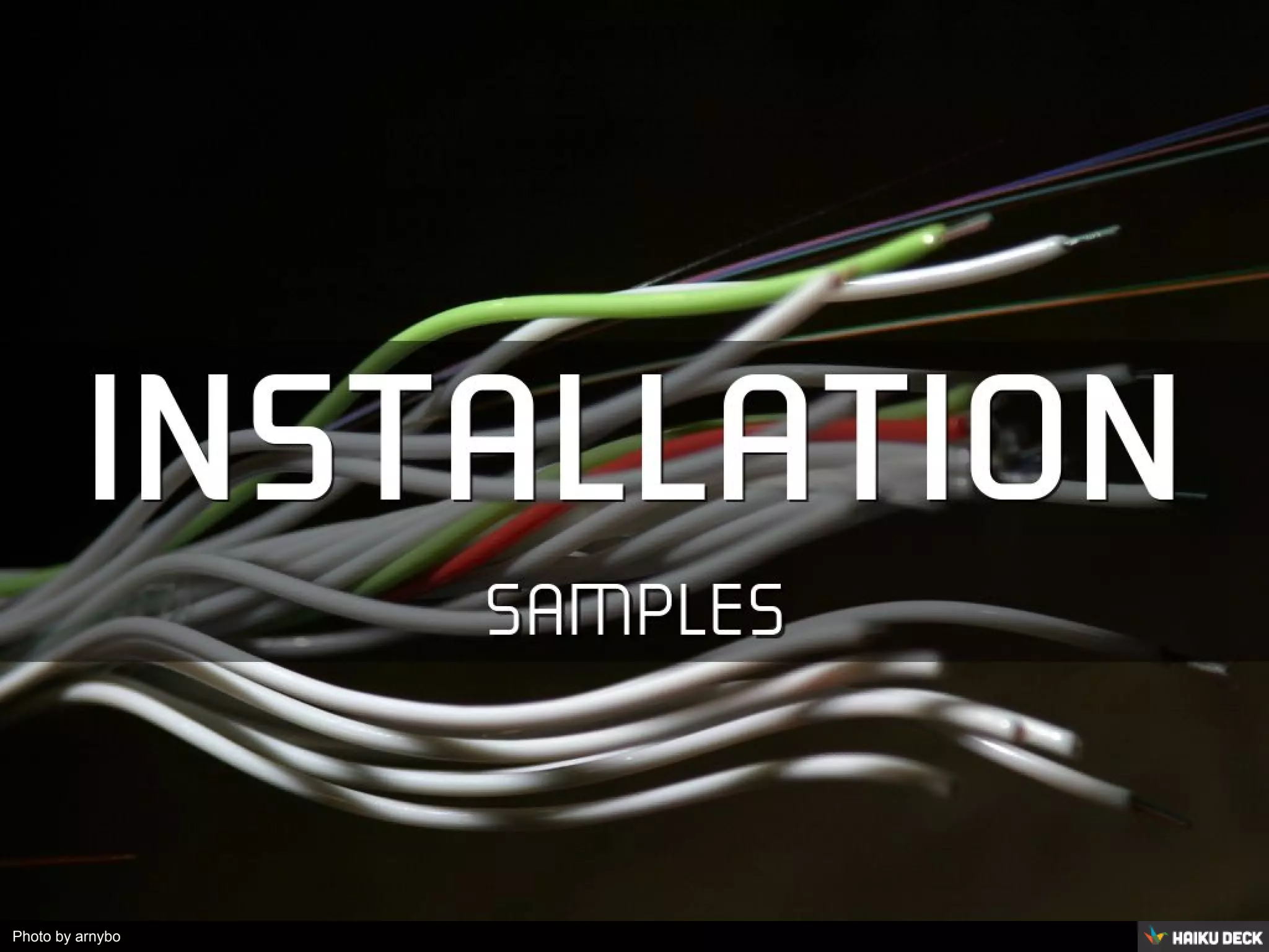 Installation | PPT