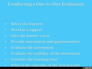 Designing and Conducting Formative Evaluations | PDF