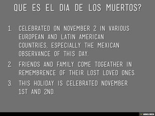Day of the dead | PPT