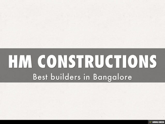 HM CONSTRUCTIONS | PDF