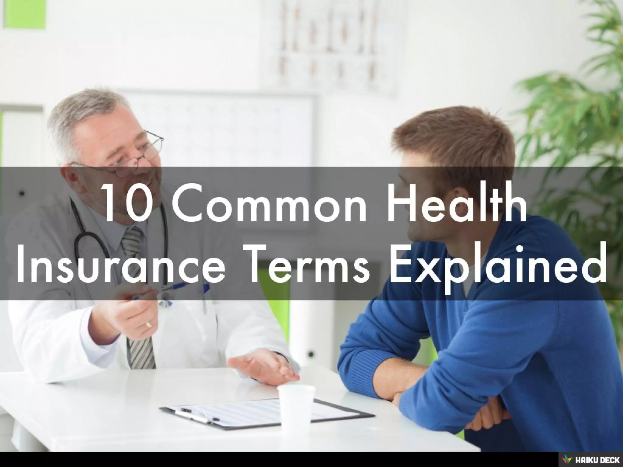 10 Common Health Insurance Terms Explained | PPT