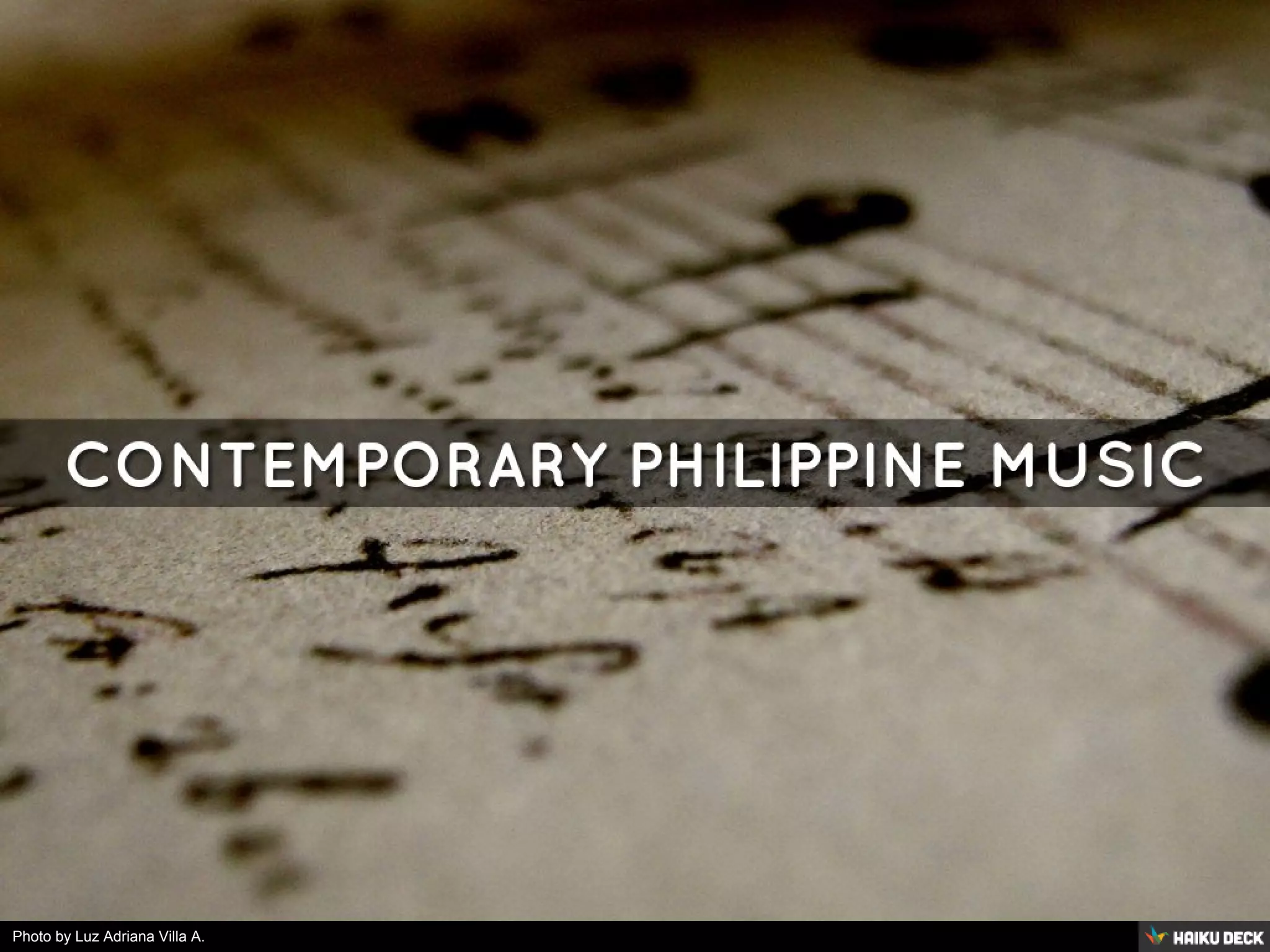 CONTEMPORARY PHILIPPINE MUSIC | PDF