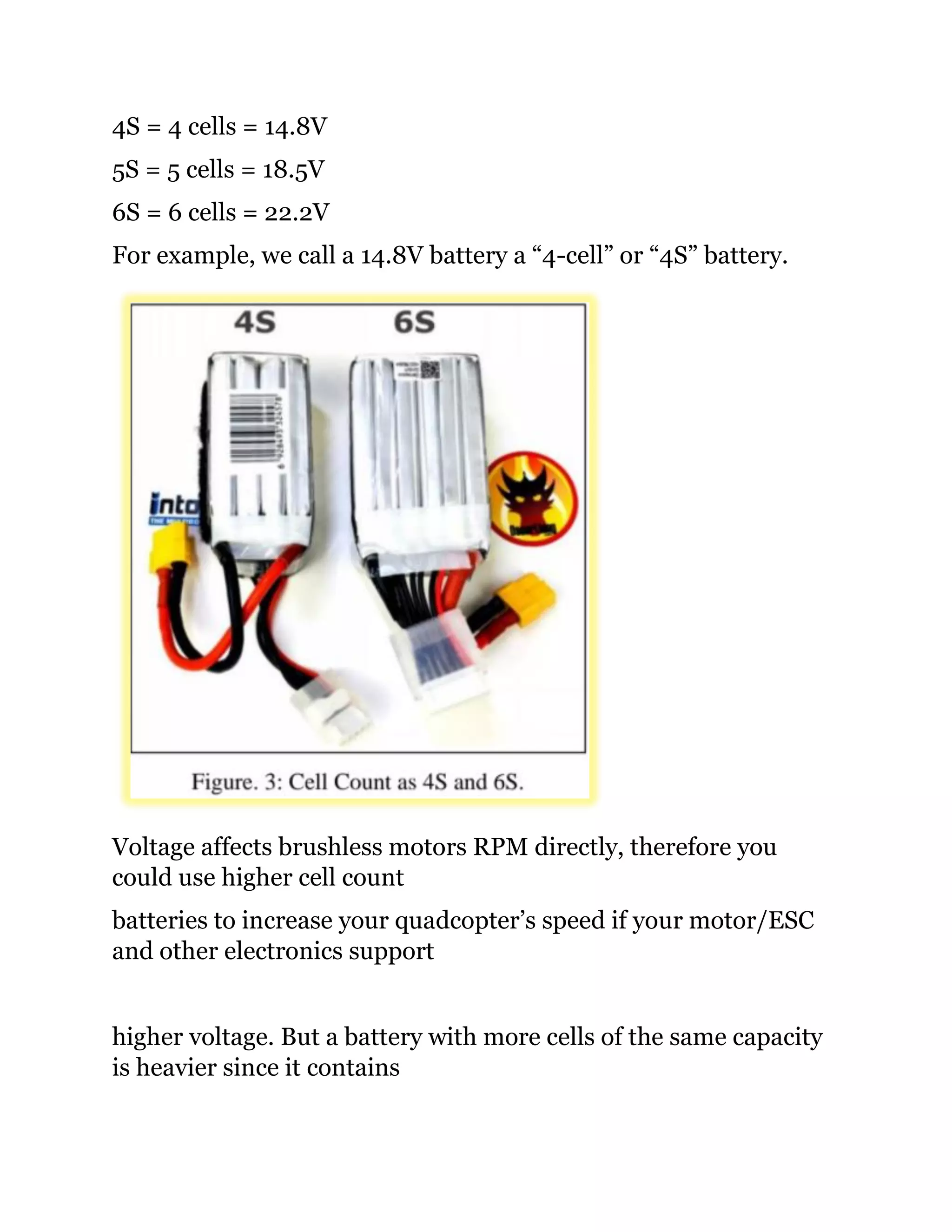 study of MAH battery capacity with flight time calculation and battery ...