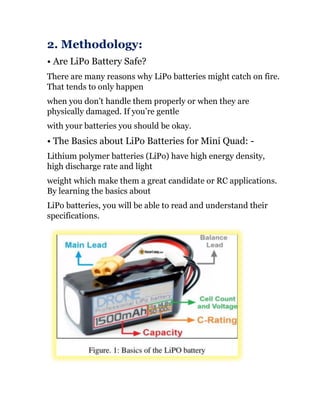 study of MAH battery capacity with flight time calculation and battery ...