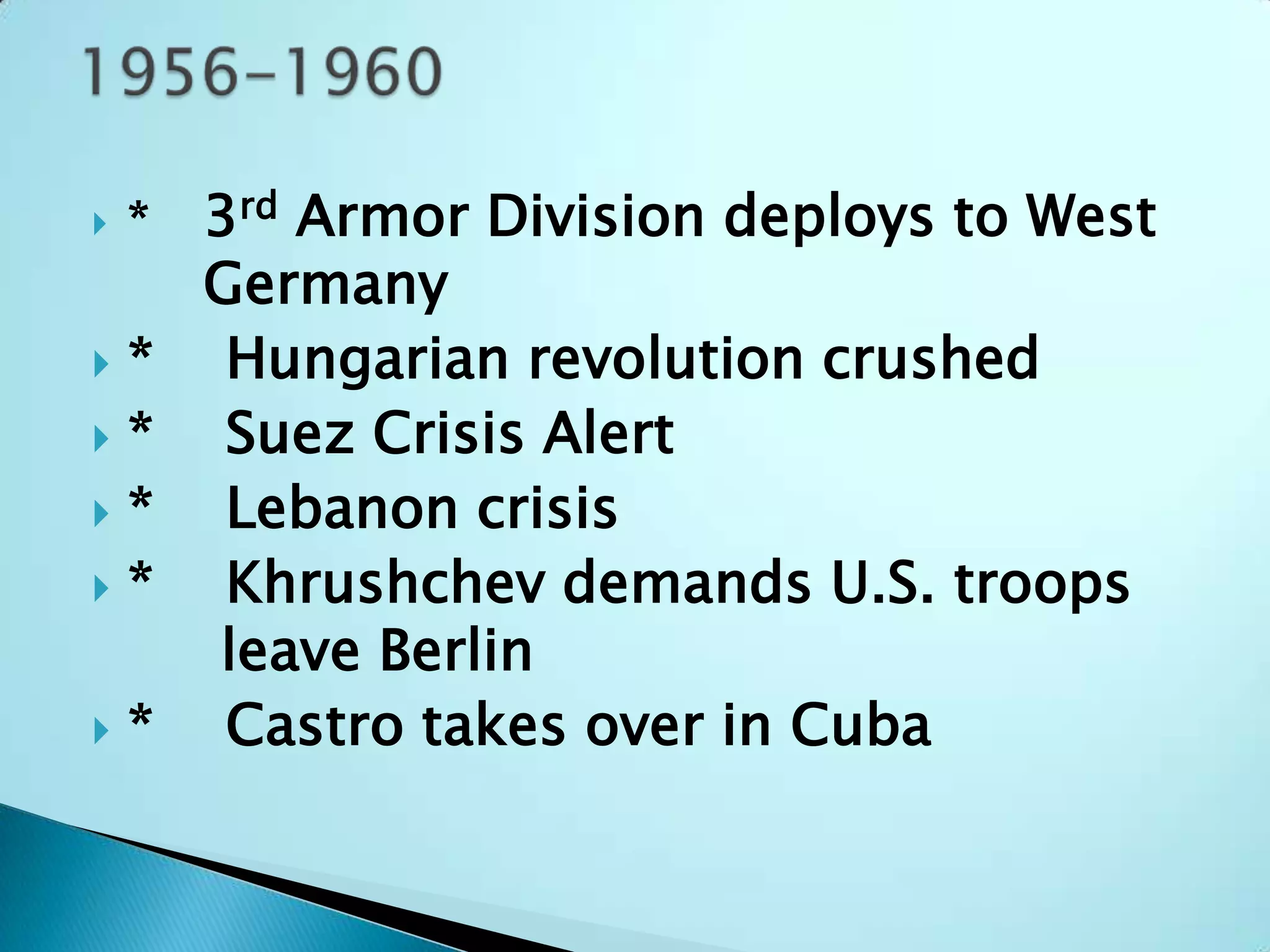 A 4 The Cold War Timeline - class 4 - Russian/ Soviet History | PPTX