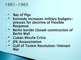 A 4 The Cold War Timeline - class 4 - Russian/ Soviet History | PPT