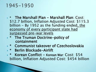 A 4 The Cold War Timeline - class 4 - Russian/ Soviet History | PPT