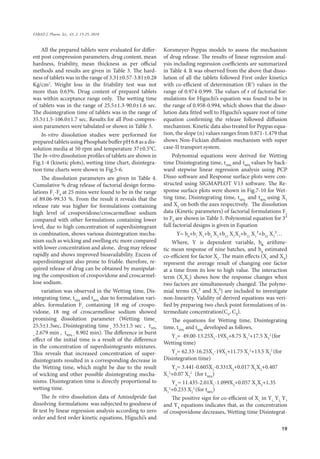 Formulation Development and Evaluation of Amisulpride Fast Dissolving ...