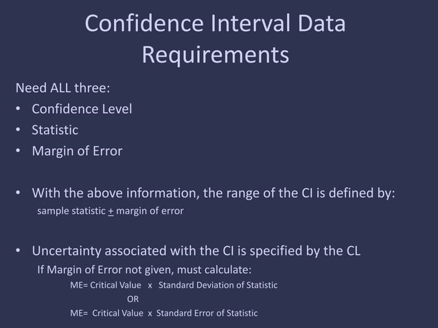 A.6 confidence intervals | PPTX | Science