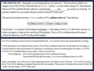 A.6 confidence intervals | PPTX | Science