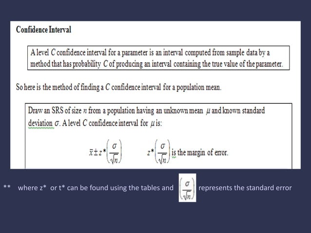 A.6 confidence intervals | PPTX | Science