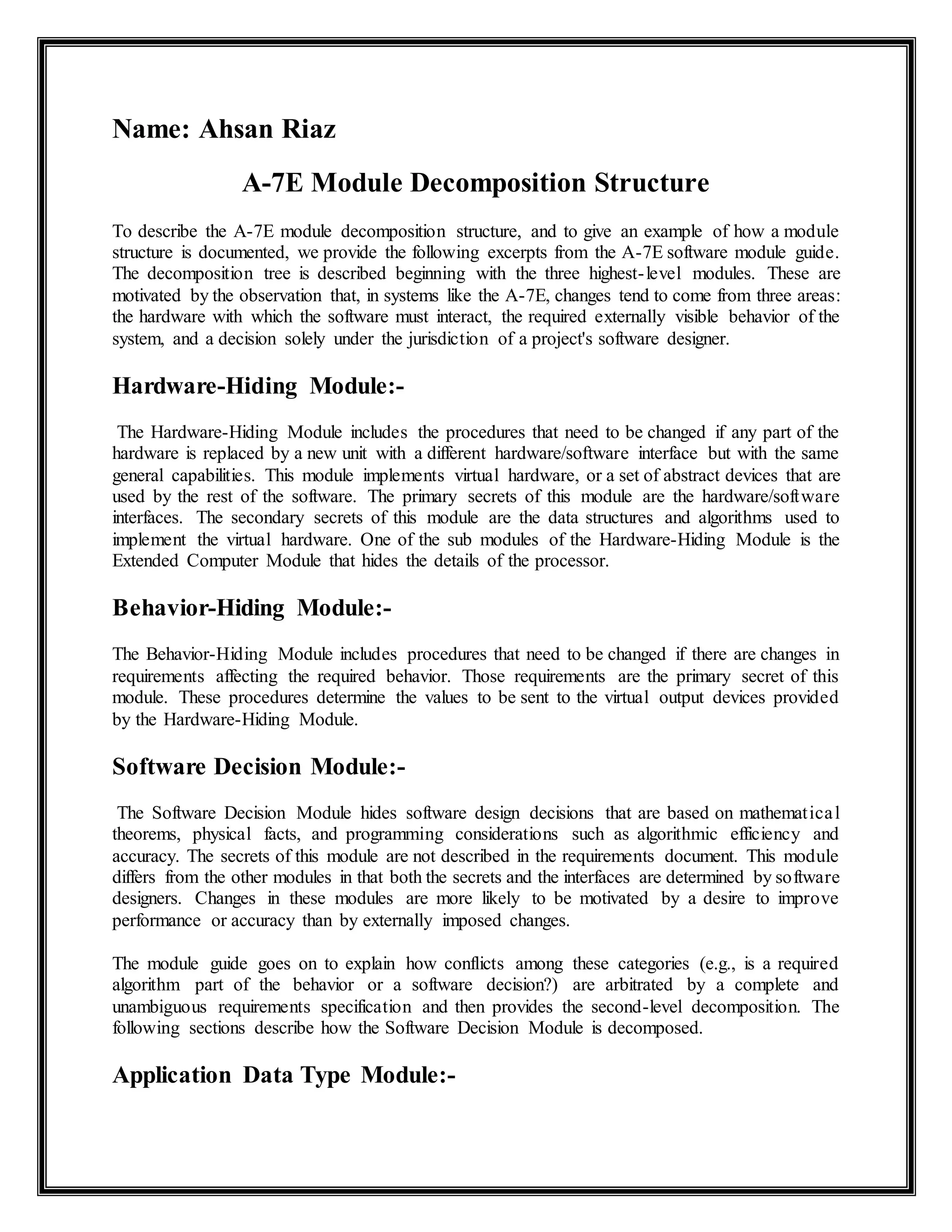 A 7 e module decomposition structure | DOCX