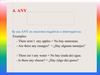A an-the-some- any-how many-how much in spanish | PPTX