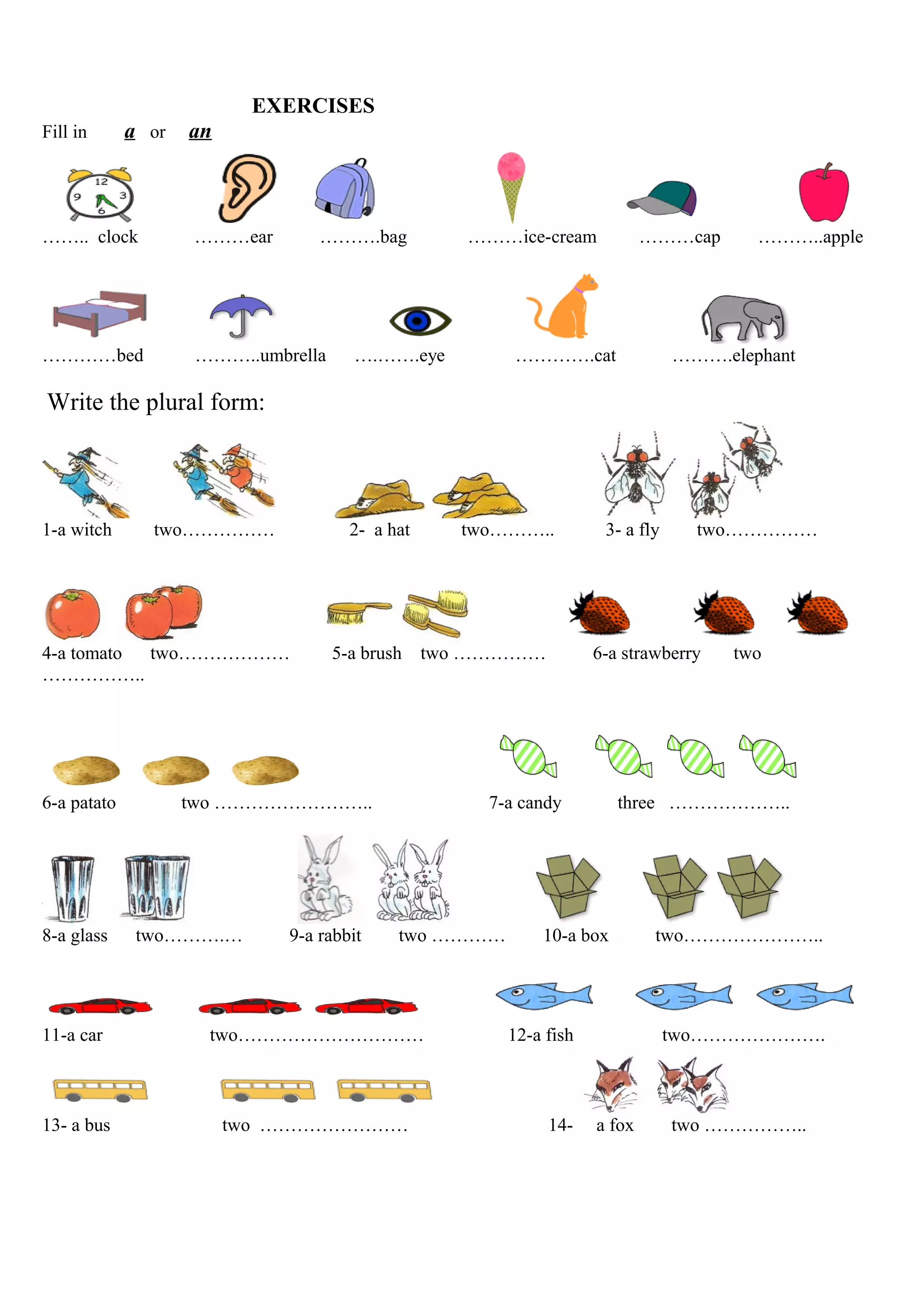 A an plural form | DOC