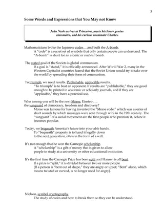 Beautiful Mind Codes