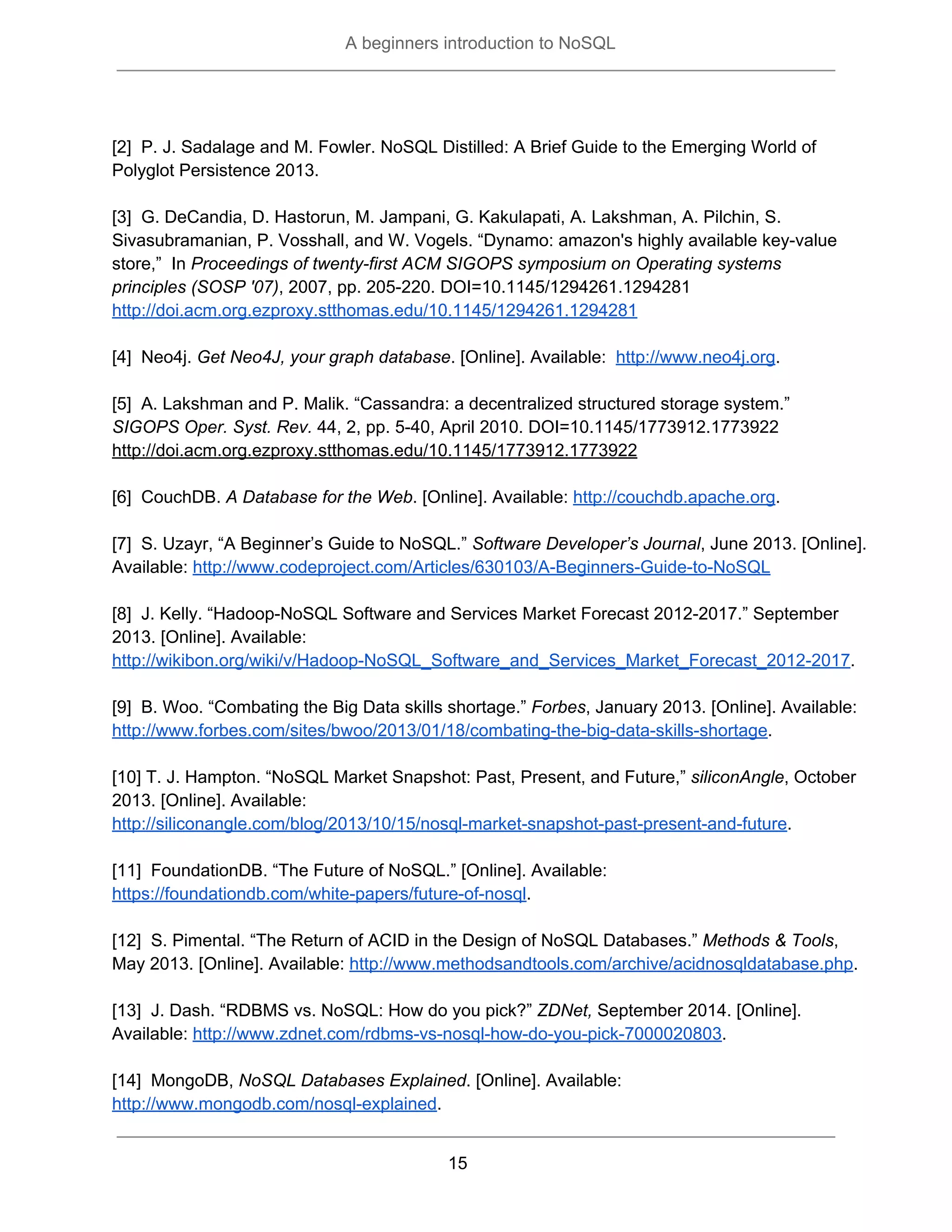 A Beginners Introduction to NoSQL | PDF | Databases | Computer Software and Applications