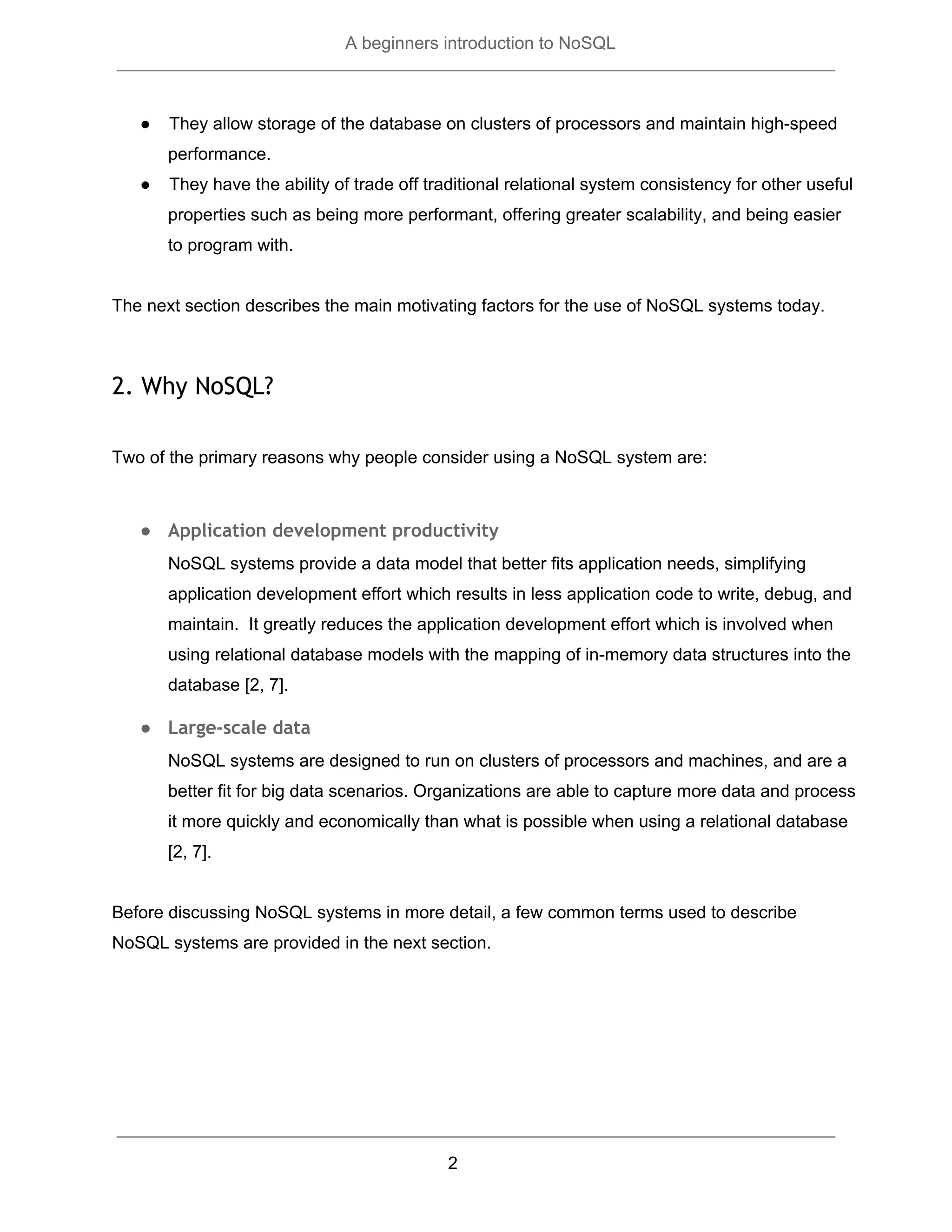 A Beginners Introduction to NoSQL | PDF | Databases | Computer Software and Applications