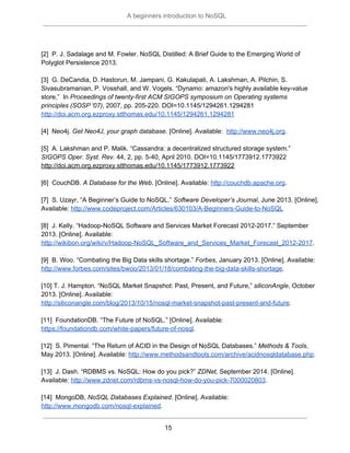 A Beginners Introduction to NoSQL | PDF | Databases | Computer Software and Applications