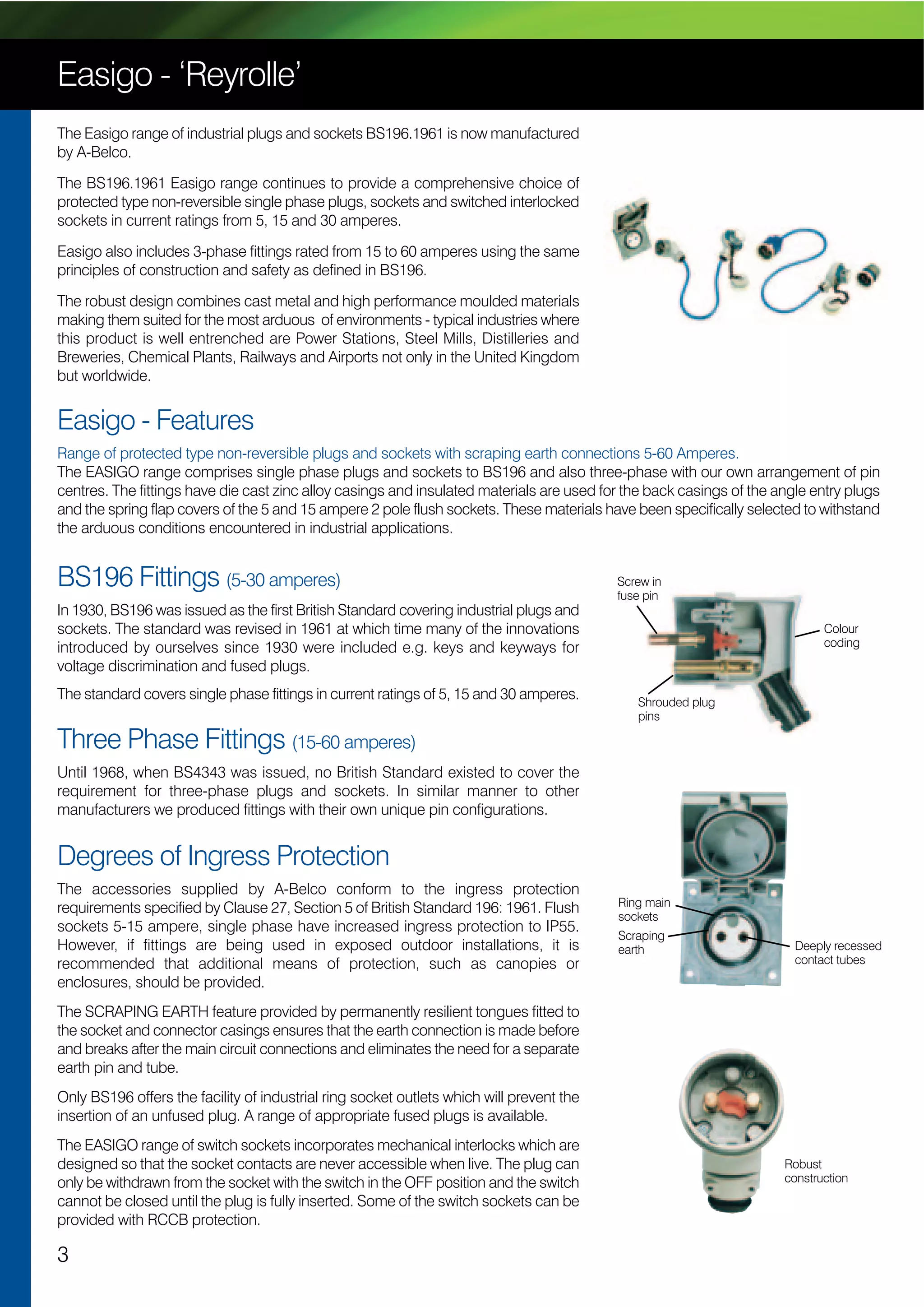 A-Belco Reyrolle Easigo Range - Industrial Plugs, Sockets, Connectors ...