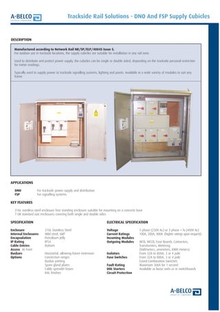 A-Belco Feeder Pillars - Network Rail Approved for Trackside Power ...