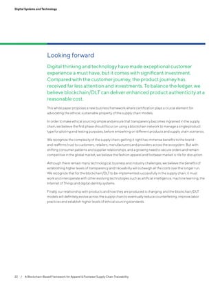A Blockchain-Based Framework for Apparel & Footwear Supply Chain ...