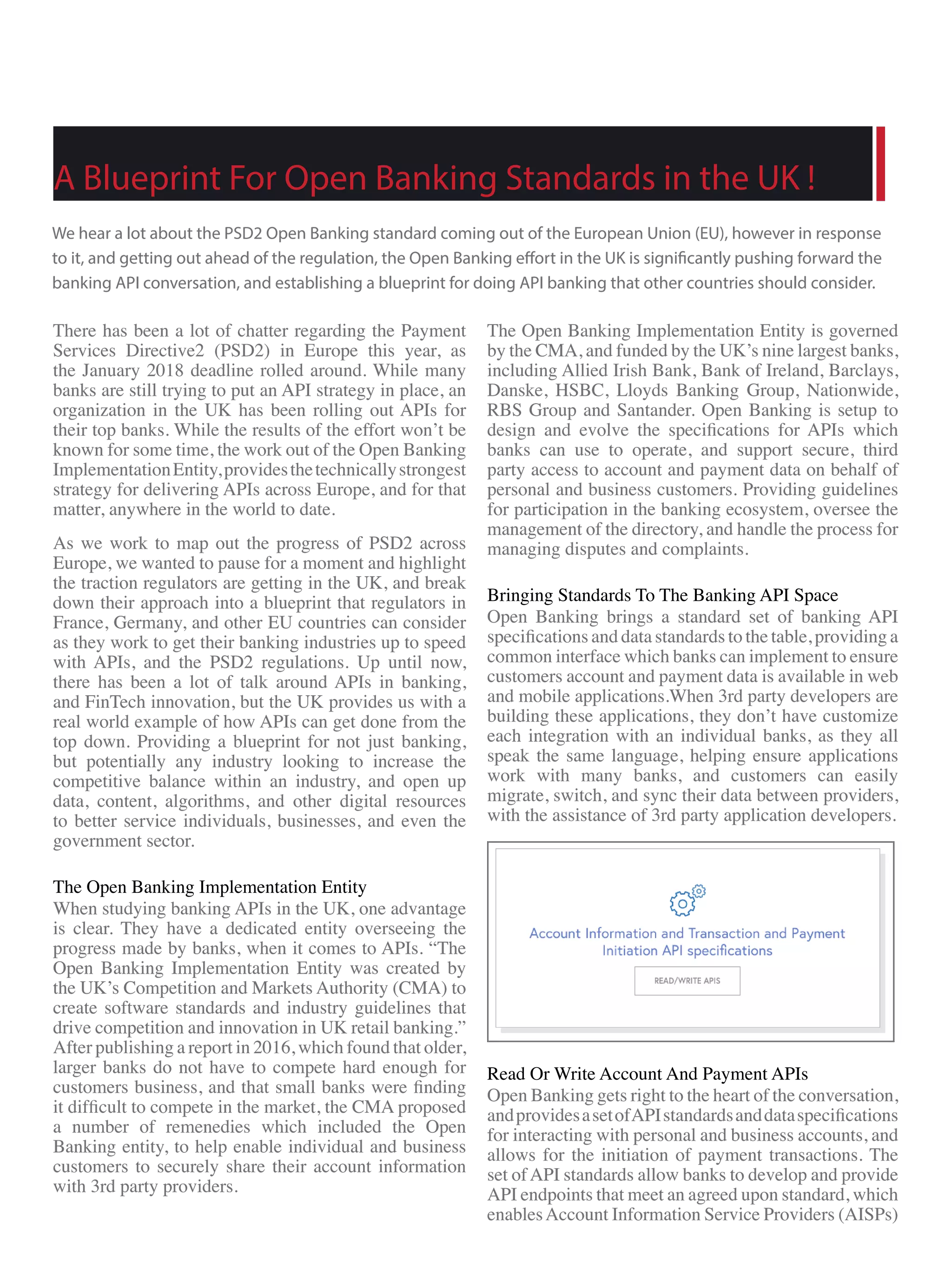 A blueprint for open banking standards in the United Kingdom | PDF