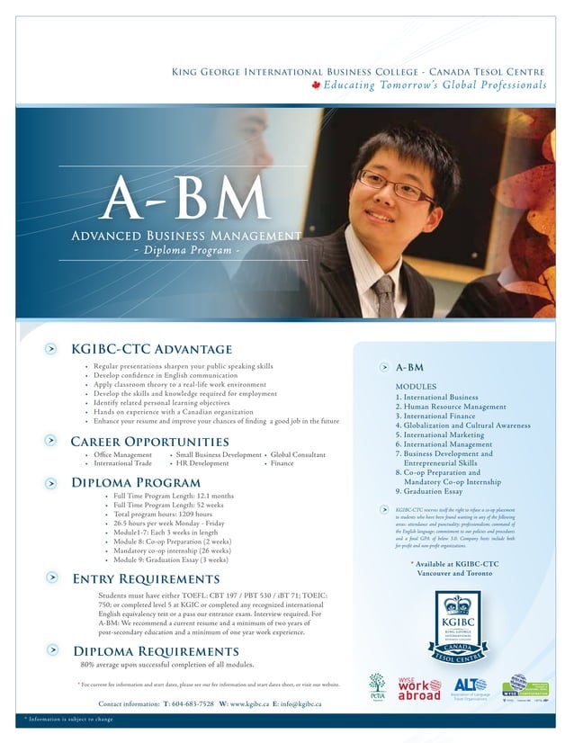 Advanced Business Management - KGIBC | PDF