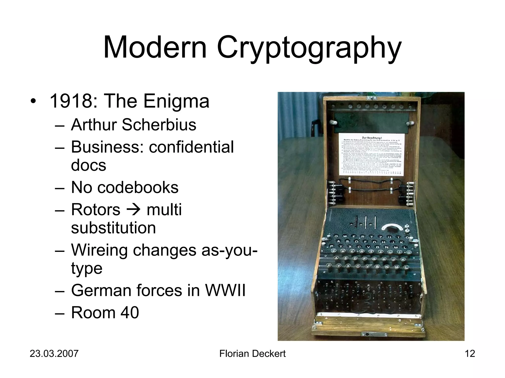 A Brief History of Cryptography | PDF