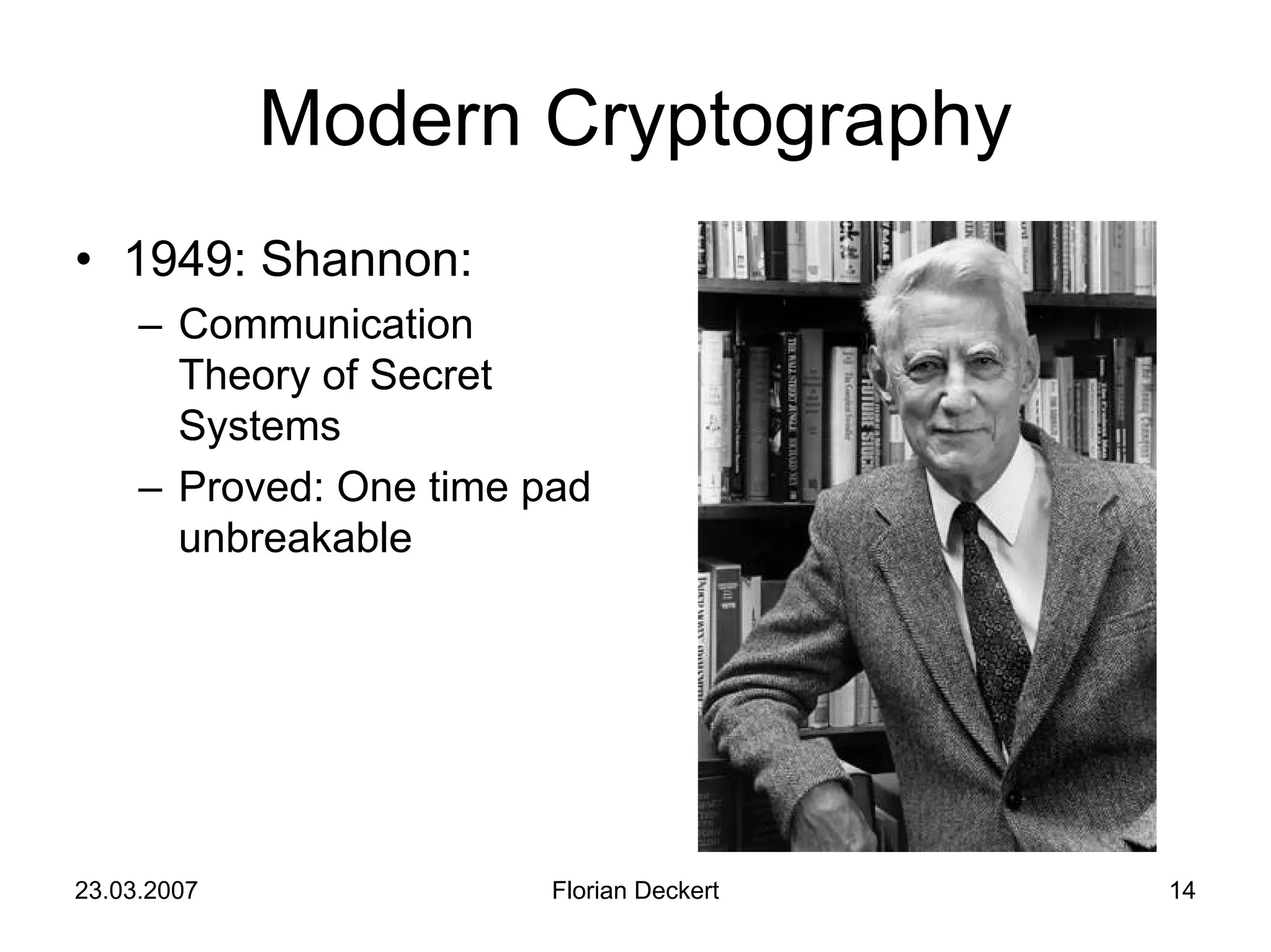 A Brief History of Cryptography | PDF