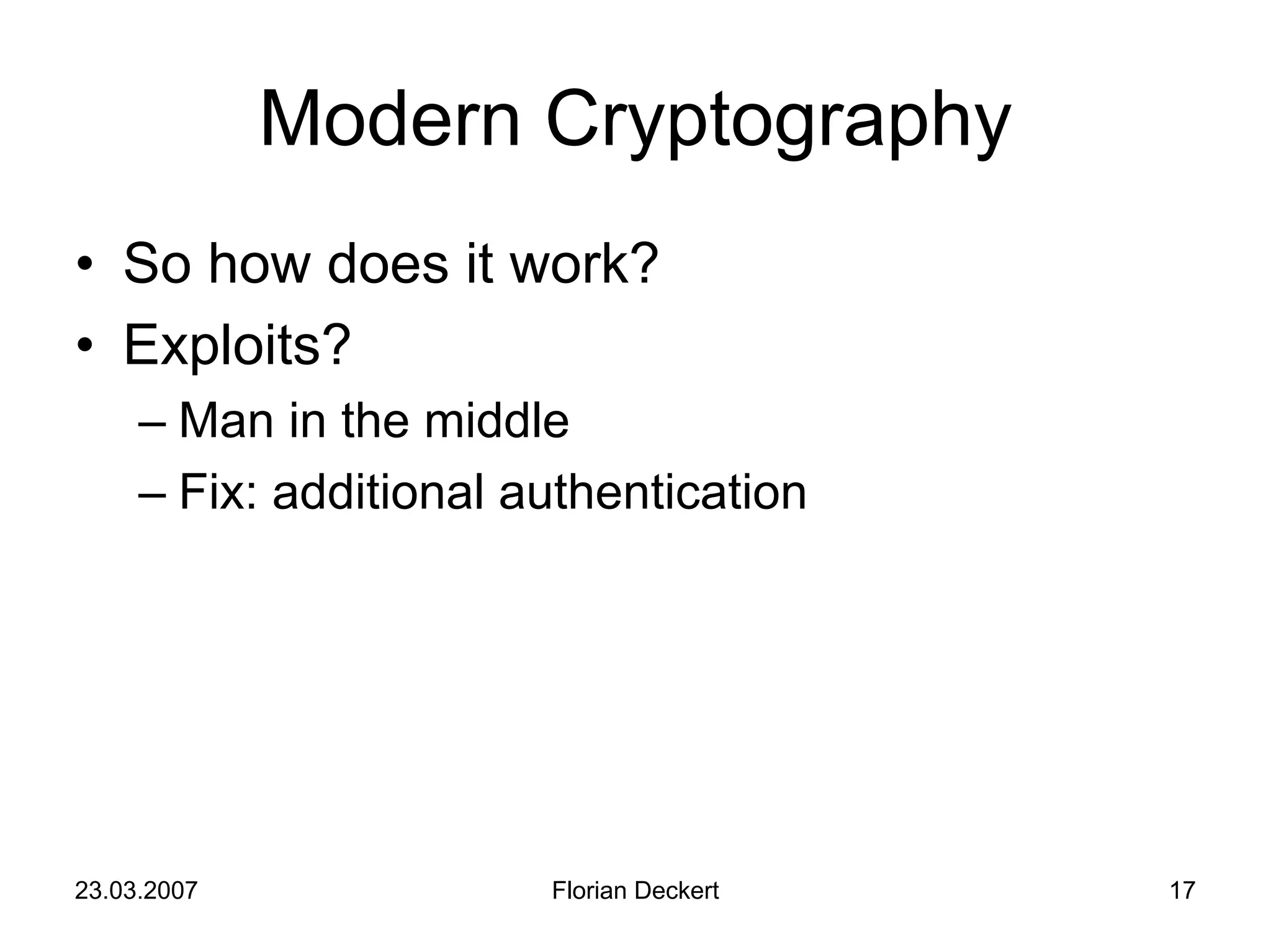 A Brief History of Cryptography | PDF