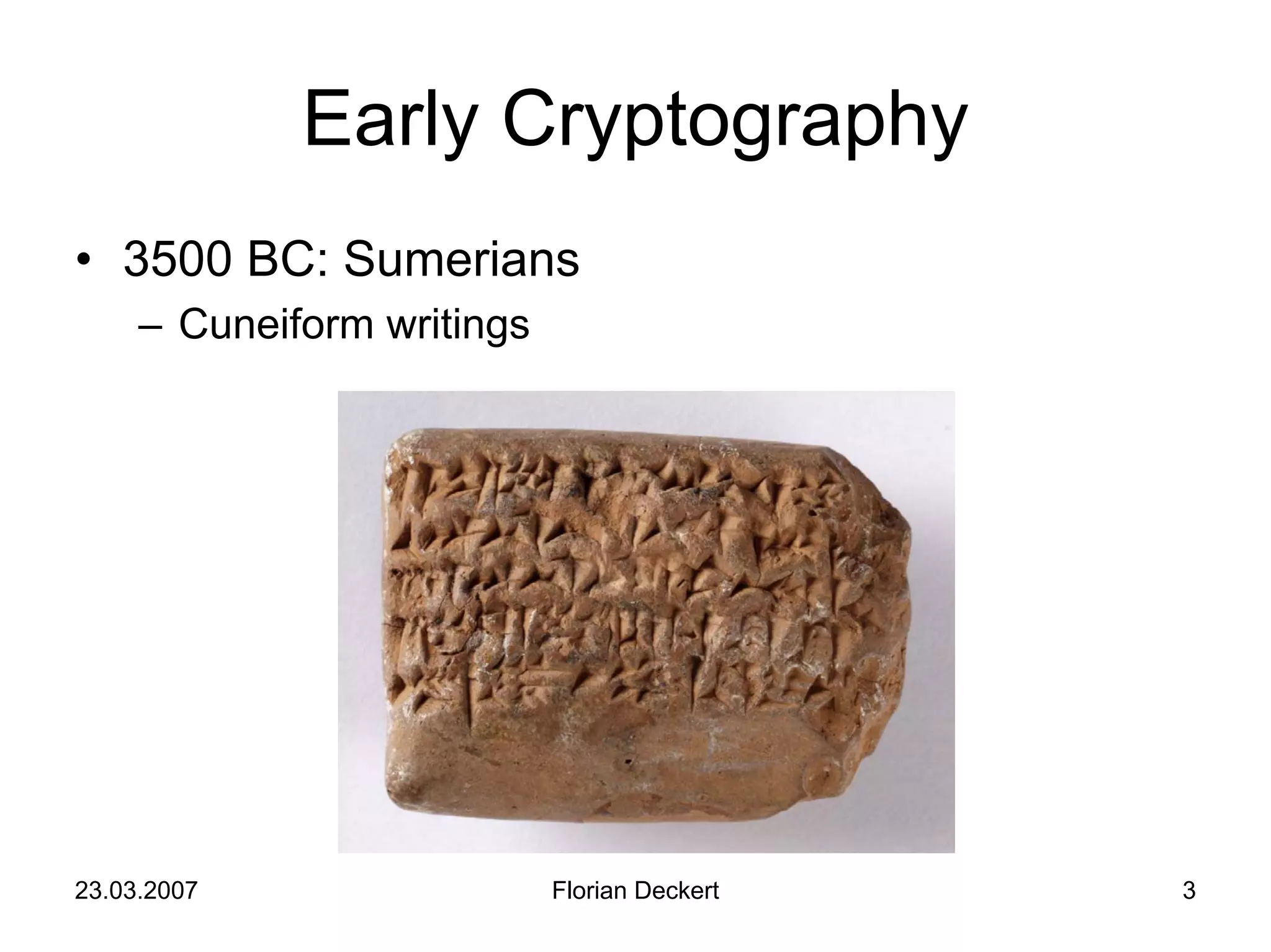 A Brief History of Cryptography | PDF